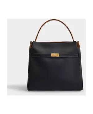Tory Burch Lee Radziwill Double Tote Bag - Black