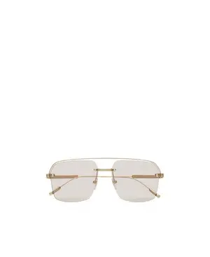 Zegna Square Sunglasses - White