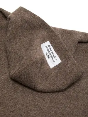 Acne Studios Logo Hoodie - Walnut Brown
