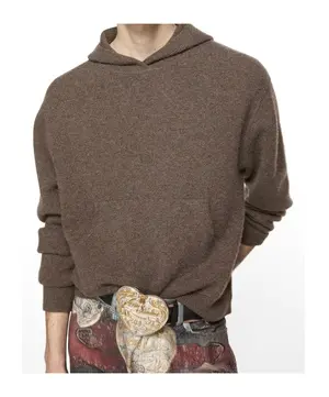 Acne Studios Logo Hoodie - Walnut Brown