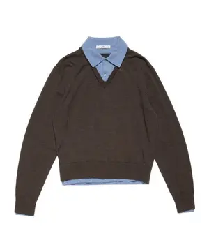 Acne Studios Layered Knit Jumper - Brown
