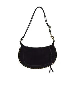 Isabel Marant Étoile Oskan Moon Zipped Medium Shoulder Bag - Black