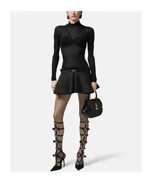 Versace Pleated Bustier Top