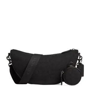 COACH Hall Messenger Bag With Removable Pouch - Black
