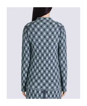 Kenzo Vichy Jacquard Fitted Jumper