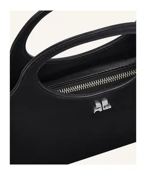 COURREGES Mini Holy Day Zipped Tote Bag - Black