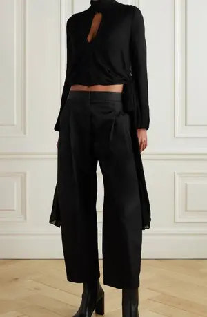 Alaïa Technical Taffeta Tailored Pants