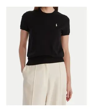 Polo Ralph Lauren Short-sleeve T-shirt With Logo Detail - Black