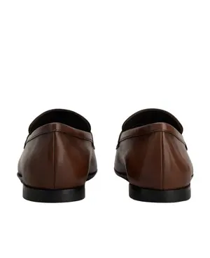 TOD'S Logo-embossed Slip-on Loafers - Brown