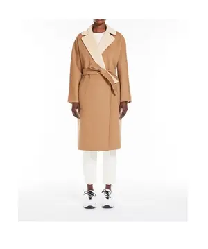 Max Mara Belted Long-sleeved Double-sided Coat