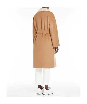 Max Mara Belted Long-sleeved Double-sided Coat