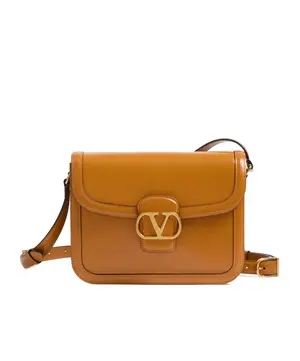 Valentino Garavani 9to5 Foldover Top Shoulder Bag - Brown