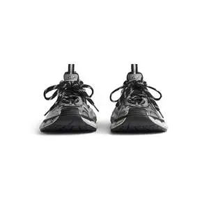 Balenciaga 3xl Lurex Lace-up Sneakers - Black/silver