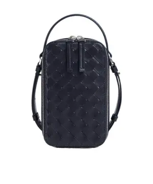 Bottega Veneta Getaway Phone Pouch - Black