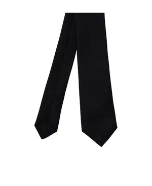 Saint Laurent Signature Evening Skinny Tie - Black