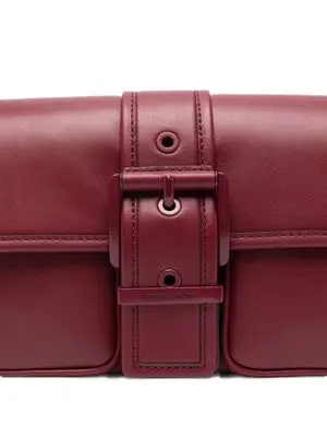 Michael Kors Colby Medium Leather Shoulder Bag - Red