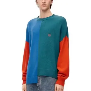 Loewe Asymmetric Colour-block Knitted Jumper