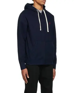 Polo Ralph Lauren Zip-up Embroidered Hoodie - Black