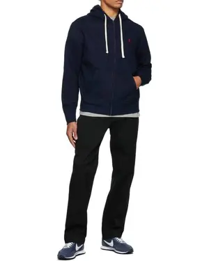 Polo Ralph Lauren Zip-up Embroidered Hoodie - Black