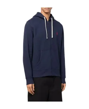 Polo Ralph Lauren Zip-up Embroidered Hoodie - Black