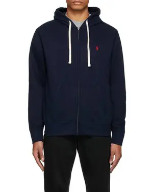 Polo Ralph Lauren Zip-up Embroidered Hoodie - Black