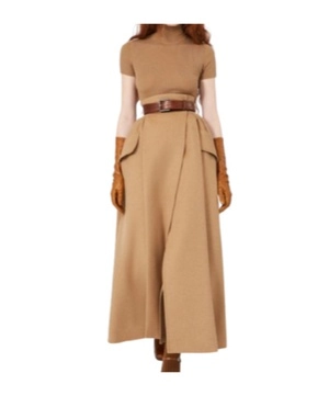 Max Mara High Neck Short Sleeve Jumper - Brown