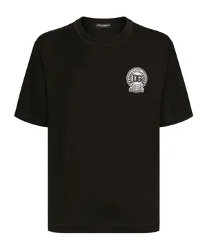 Dolce & Gabbana Dolce Gabbana Logo Patch Crewneck T-shirt