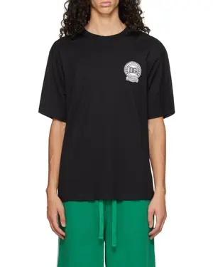 Dolce & Gabbana Dolce Gabbana Logo Patch Crewneck T-shirt