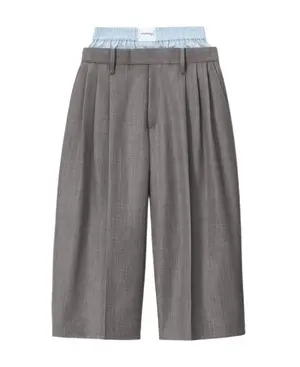 Alexander Wang Layered Tailored Culottes - Gray
