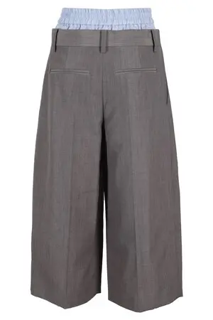 Alexander Wang Layered Tailored Culottes - Gray