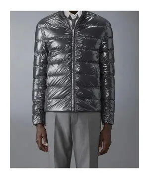 Thom Browne Reversible Zip-up Puffer Jacket - Light Gray