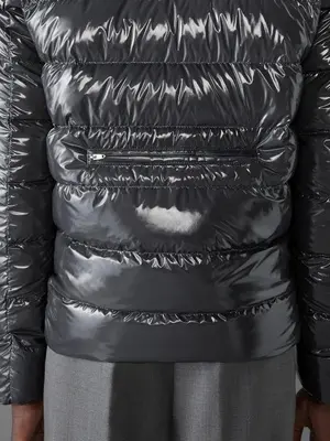 Thom Browne Reversible Zip-up Puffer Jacket - Light Gray