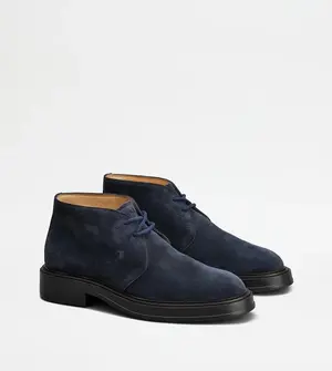 TOD'S Desert Round Toe Lace-up Boots