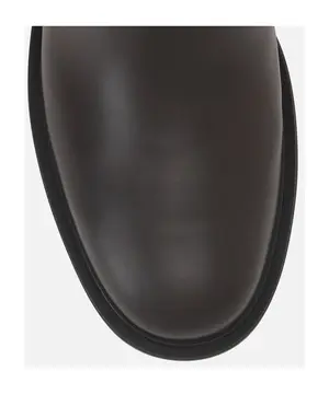 GIANVITO ROSSI Ascott Round Toe Boots - Black