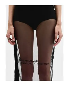 ANN DEMEULEMEESTER Mesh Maxi Dress With Pearl Embroidery