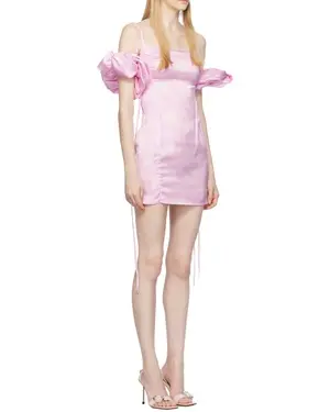 Jacquemus Puff-sleeve Mini Dress - Pink