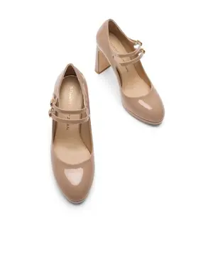 STUART WEITZMAN Babette Platform Mary Jane Heels - Brown