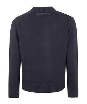 Sacai Zip-front Wool Cardigan - Black