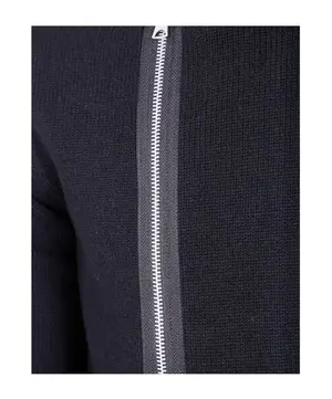 Sacai Zip-front Wool Cardigan - Black