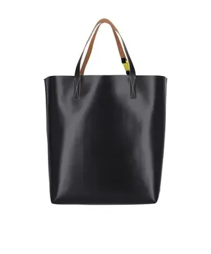 Marni Two-toned Logo Tote Bag - White