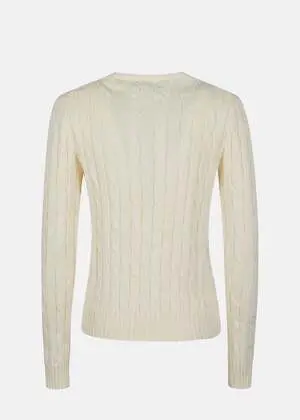 Polo Ralph Lauren Embroidered Pony Crewneck Jumper - Nude