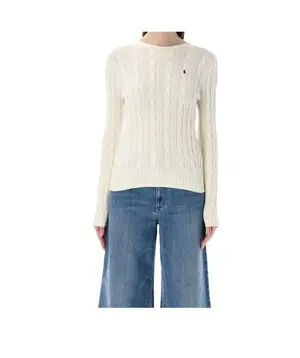 Polo Ralph Lauren Embroidered Pony Crewneck Jumper - Nude