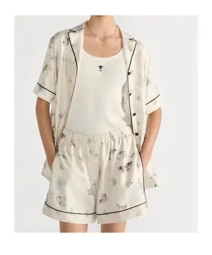 Dior Butterfly Print Short Sleeve Jacket