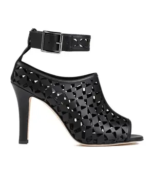 Manolo Blahnik Laser-cut Open Toe Sandals