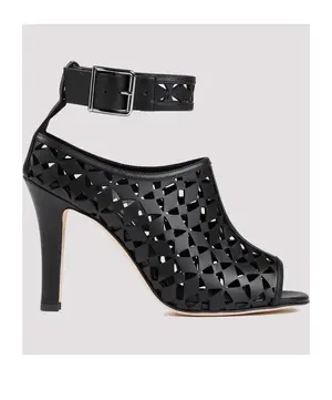 Manolo Blahnik Laser-cut Open Toe Sandals