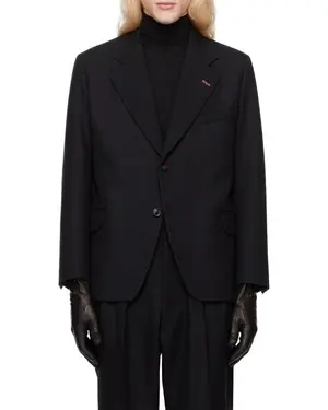 MAISON MARGIELA Herringbone Single-breasted Blazer