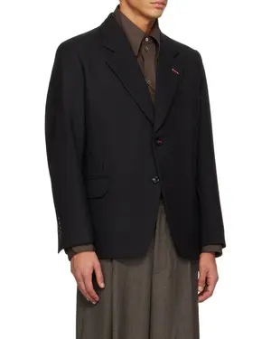 MAISON MARGIELA Herringbone Single-breasted Blazer