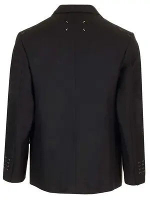 MAISON MARGIELA Herringbone Single-breasted Blazer