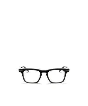 AKONI Geometric Flat Mirror Eyeglasses - Black