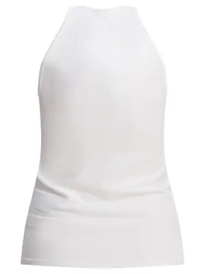 Max Mara Sleeveless V-neck Top - White